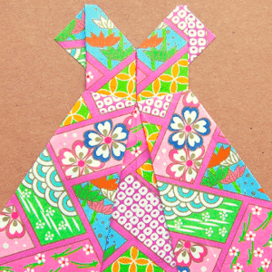 How to make an easy origami dress – Hodge Podge