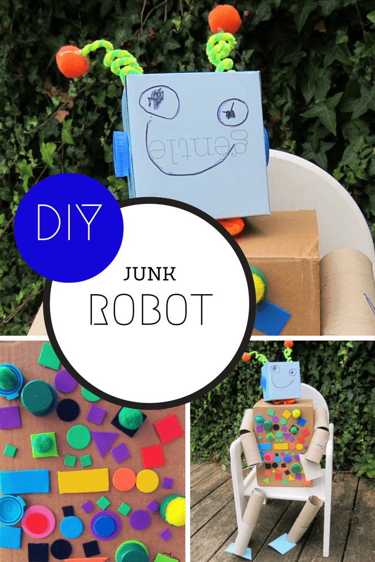 Earth day kids’ craft: recycled junk robot – HodgePodgeCraft