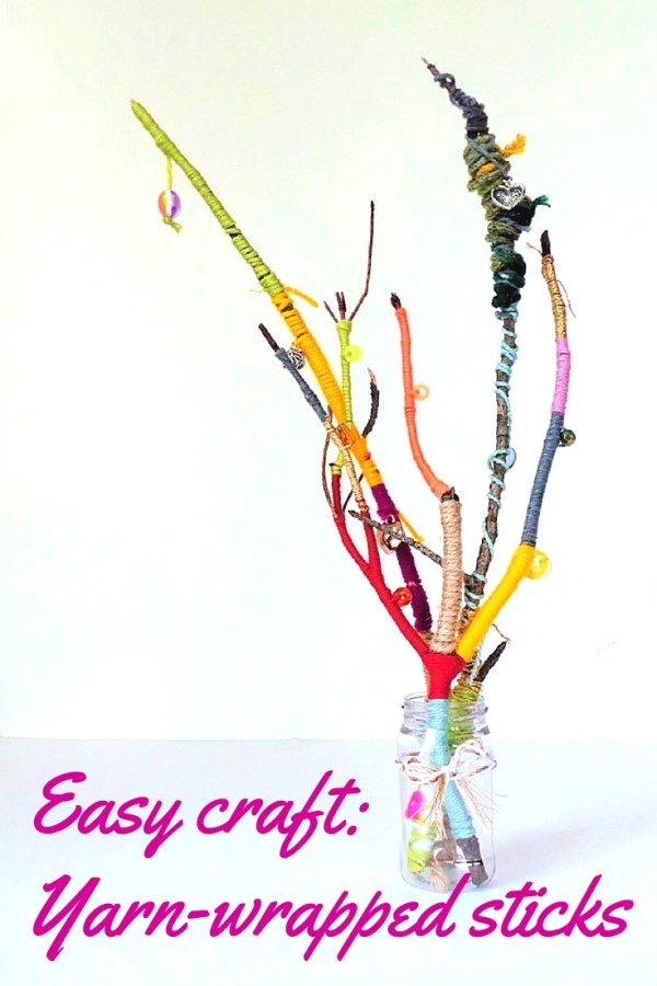 Gorgeous yarn craft: wrapped sticks – HodgePodgeCraft